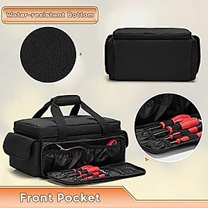 SAMDEW 4 Inch & 6 Inch Chainsaw Carry Case Only, Chainsaw Tool Storage Bag for 4 In Mini Chainsaw, Portable Chainsaw Accessories Case for 6 In Chainsaw Cordless (no Battery), Bag Only, Patented Design