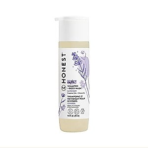 The Honest Company 2-in-1 Cleansing Shampoo + Body Wash | Gentle for Baby | Naturally Derived, Tear-free, Hypoallergenic | Lavender Calm, 10 fl oz
