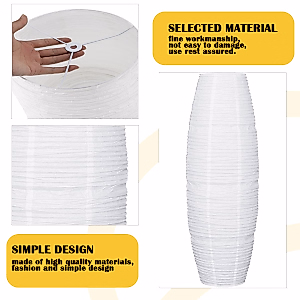 ANRONCH Rice Paper Floor Lamp Shade, Paper Floor Lampshade Light Accessories Paper Lamps Classic Modern Paper Floor Light Bulb Cage Guard for Bedroom Living Room