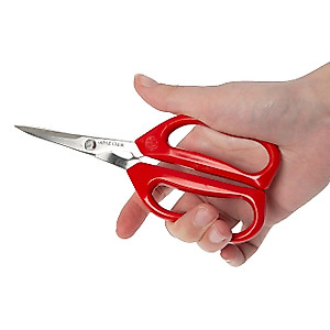 Joyce Chen Original Unlimited Kitchen Scissors All Purpose Dishwasher Safe Kitchen Shears With Comfortable Handles, Red and Yellow