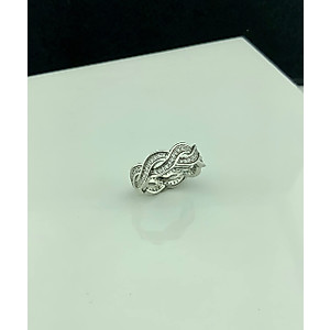 SILVERCLOSEOUT Sterling Silver Cz Infinity Eternity Ring - Size 7