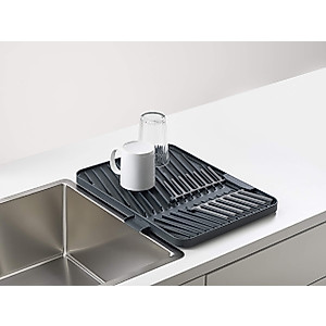 Joseph Joseph - 85139 Joseph Joseph Flip-Up Drain Board with Foldable Dish Rack, One-size, Gray