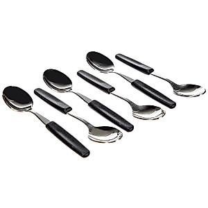 Victorinox Swiss Classic, Table Set, Set of 24, Extra Sharp Blade, Wavy Edge, 11 cm, Stainless Steel, Black