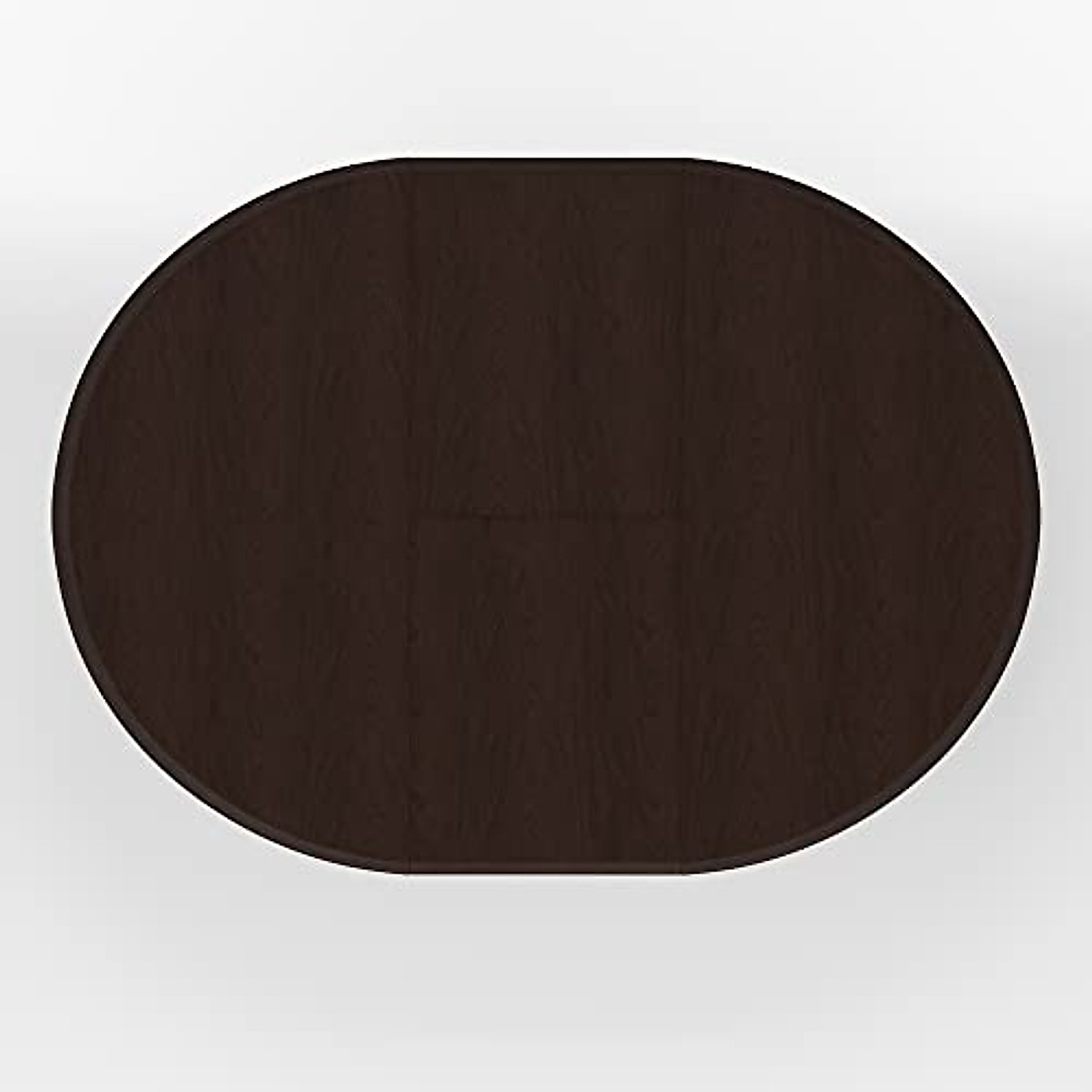 Glenwillow Home Single Pedestal Butterfly Leaf Dining Table with Self-Storing Leaf in Dark Walnut