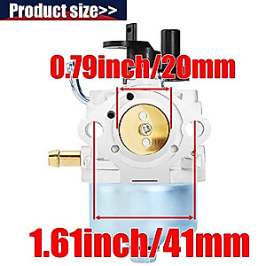 QAZAKY Carburetor for 801396 801233 801255 38518 38584 38538 084133 084233 084332 084333 Toro 38581 38582 38583 38584 38600 38601 38602 38603 38610 38611 CCR2400 CCR3000 CCR3600 CCR3650 CCR3650 GTS210