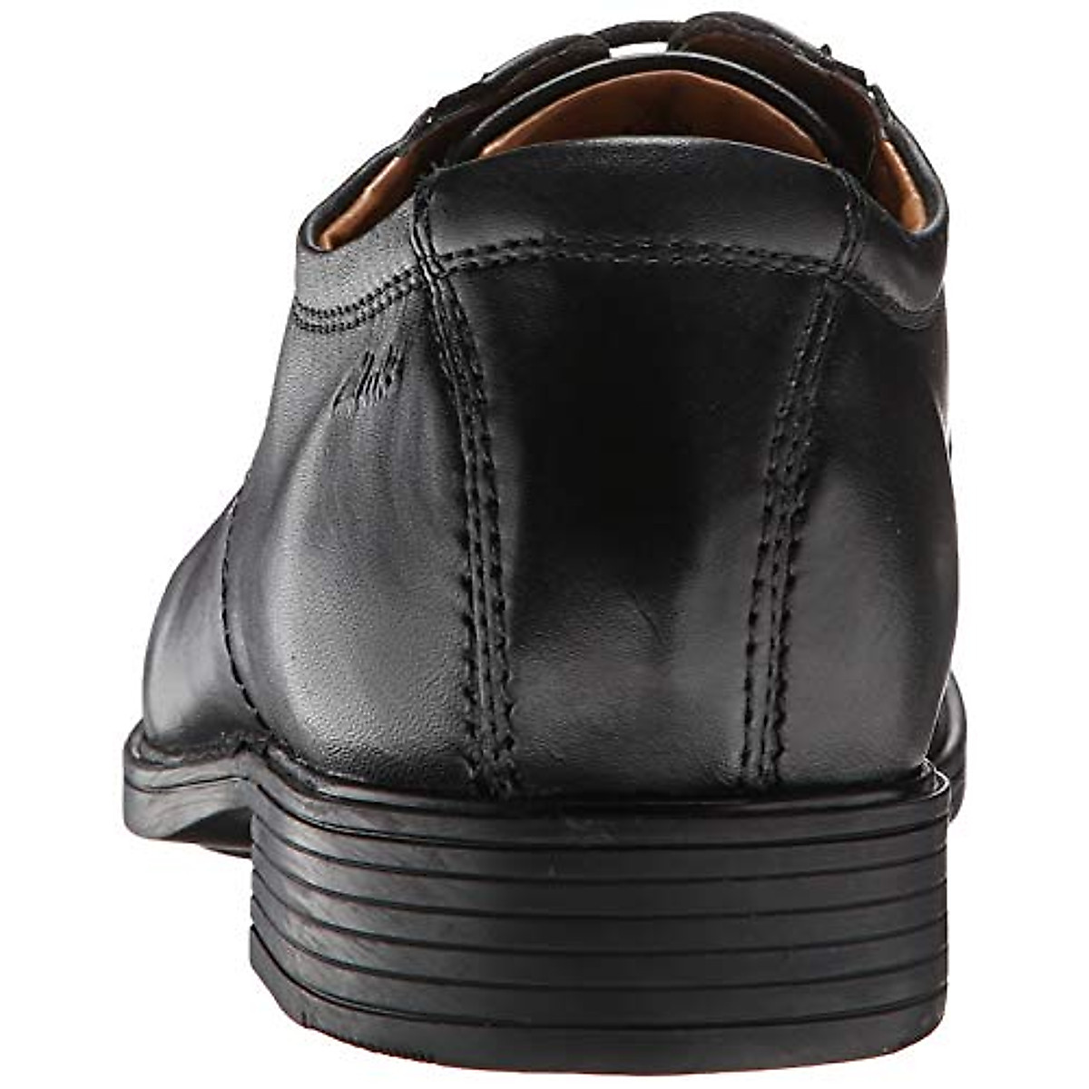 Clarks mens Tilden Walk Oxford, Black Leather, 10.5 US