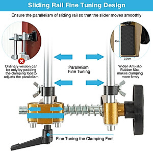 IRONWALLS Mortise Lock Jig, Door Lock Hole Opener Kit for Wooden Door with 3PCS Tungsten Steel Cutter Blade, Mortising Jig Tool Door Mortise Jig, Suitable for Angle Grinder & Electric Hand Drill