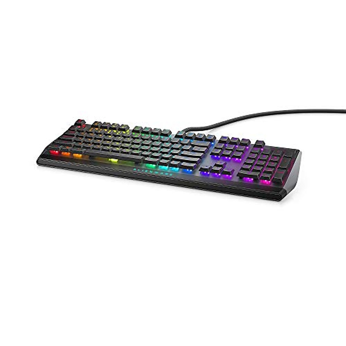 Alienware Low-Profile RGB Gaming Keyboard AW510K: Alienfx Per Key RGB LED - Media CONTROLS & USB Passthrough - Cherry MX Low Profile Red Switches