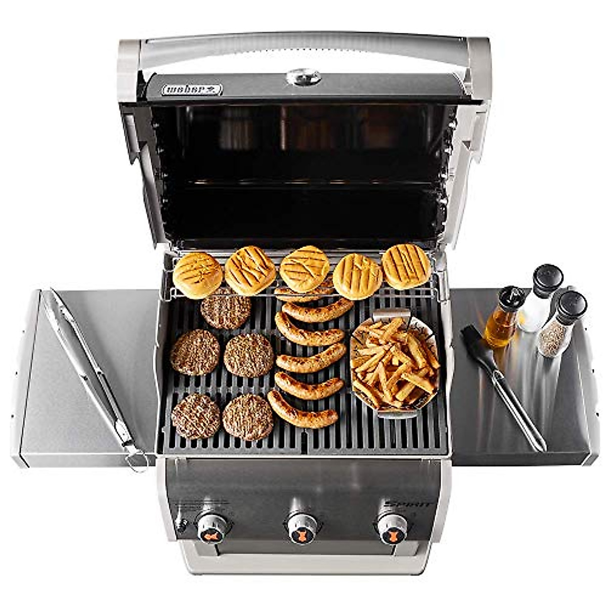 Uniflasy 7638 17.5 Inch Cooking Grates for Weber Spirit and Spirit II 300 Series Spirit E/S 310 E/S 320 E/S 330 SP-320, Spirit 700 Genesis 1000-3500 Genesis Gold Silver Platinum B/C Gas Grill 7639