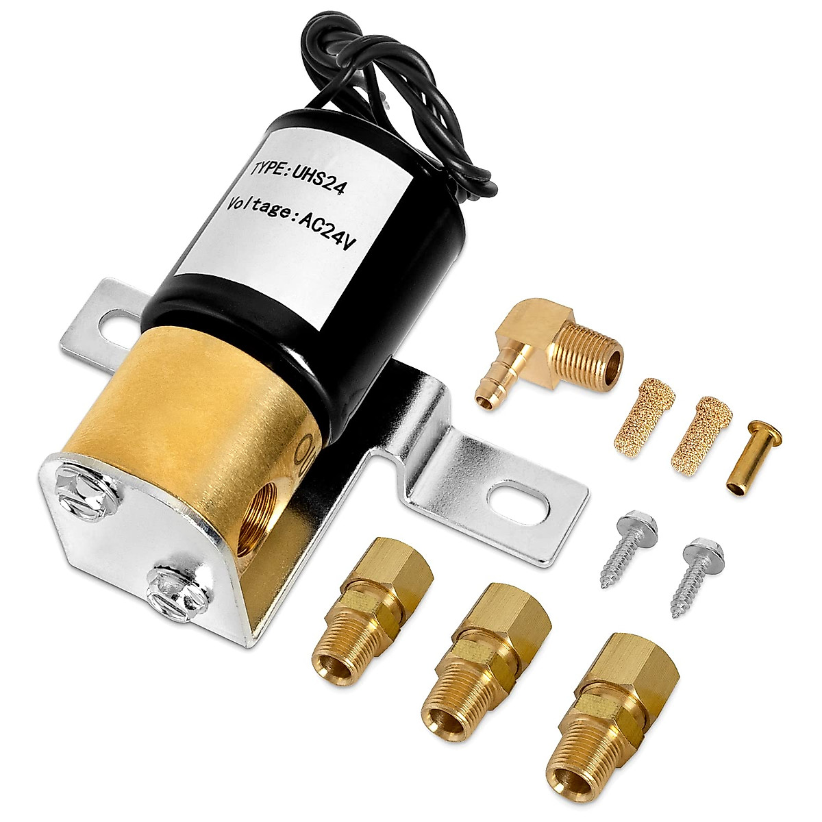 UP2WIN Replacement UHS24 Solenoid Valve, Humidifier Water Solenoid Valve Compatible with Honeywell HE265A HE360 HE260 HE220 HE225, Aprilaire Carrier Furnace Humidifier