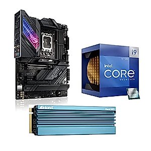 INLAND Performance Plus 2TB GEN 4 SSD with Heatsink Compatible with PS5 + Intel Core i9-12900K Desktop Processor 16 (8P+8E) Cores up to 5.2 GHz Unlocked LGA1700 Desktop Processor with ASUS ROG Strix Z