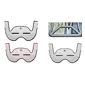 Handlebar Towel for Peloton Bike+, red trim, soft and absorbent