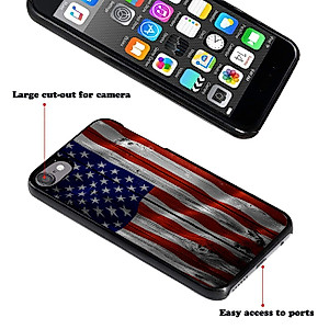 AIRWEE iPod Touch 7 Case,Touch 6/5 Case, Slim Back Cover Hard Plastic Protector Case for Apple iPod Touch 5th/6th/7th Generation,American Flag …