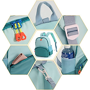 Zicac Children's Cute Canvas Backpacks Toddler Backpack (Blue)