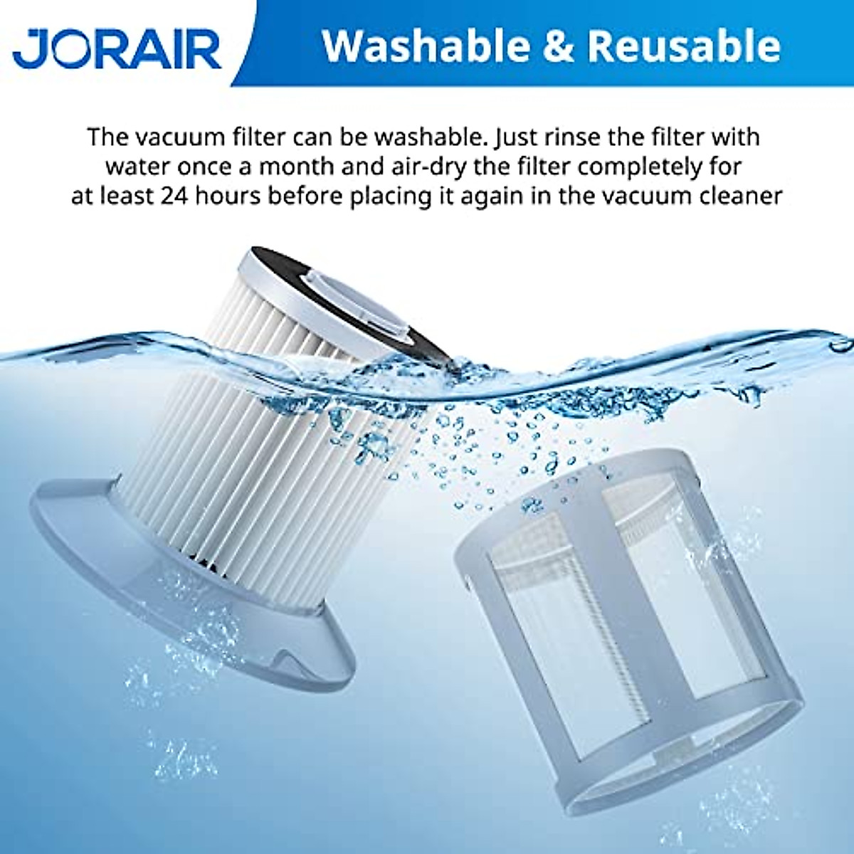 2156A Replacement Vacuum Filter Compatible with Bissell Zing 2156, 2156A, 2156E,1665, 16652, 1665W Zing Bagless Canister Vacuum Cleaner, Compare to Part 1613056, 2 Pack