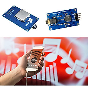Ximimark 1Pcs YX5300 MP3 Music Player Module Voice Serial Port UART Control Module with TF Card Slot for Arduino/AVR/ARM/PIC