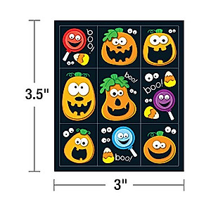 Carson Dellosa 216 Halloween Stickers, 24 Sheets of Candy Corn and Pumpkin Incentives for Fall Crafts, Scrapbooking, Teacher Planner, Reward Chart, Treat Bag, and School Supplies, Classroom Must Haves