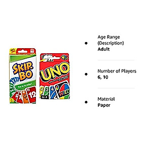 Bjdesign Bjdesign Skip Bo Card Game Bundled With Uno