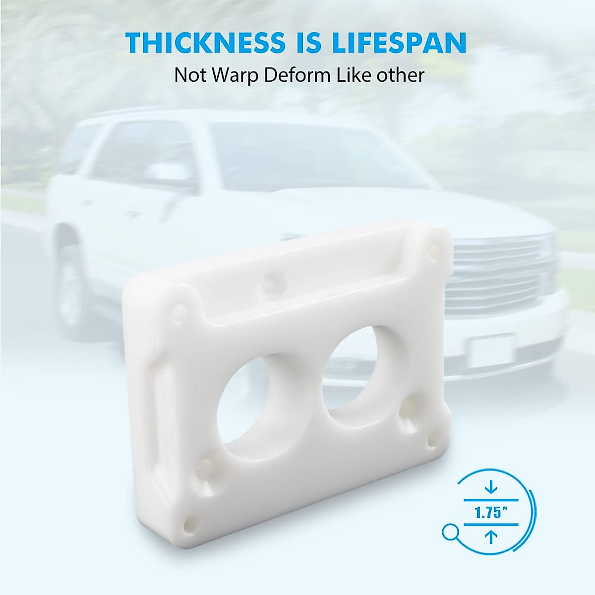 NICECNC TBI Intake Manifold Adapter for 1.75 TBI Throttle Body to Holley 4412 2300 Compatible with Chevrolet Fits 2 Barrel Manifold 500 350 CFM For Holleys and Early Autolite Carbs