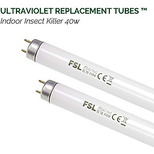 ASPECTEK Bug Zapper Replacement UV Lamp Bulb Light Tube 20W for 40W Electronic Bug Zapper, 2-Pack