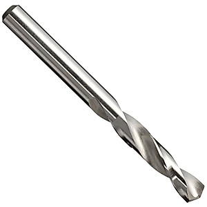 YG-1 D2148 High Speed Steel Screw Machine Drill Bit, Uncoated Finish, Straight Shank, Slow Spiral, 135 Degree, #31 Size, 15/128" Diameter x 1-7/8" Length (Pack of 5)