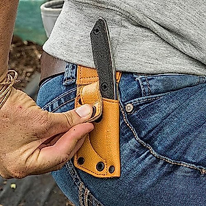 Gerber Gear Stowe Pocket Knife and Sheath - 2.5" Fixed Blade - EDC Gear and Equipment - Micarta