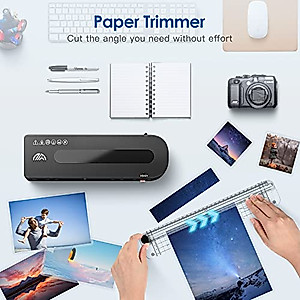 Laminator Machine 9-Inch Lamination with Laminating Sheets 5 in1 Thermal Laminater Personal Portable Laminate for Office Home School Quick Heating