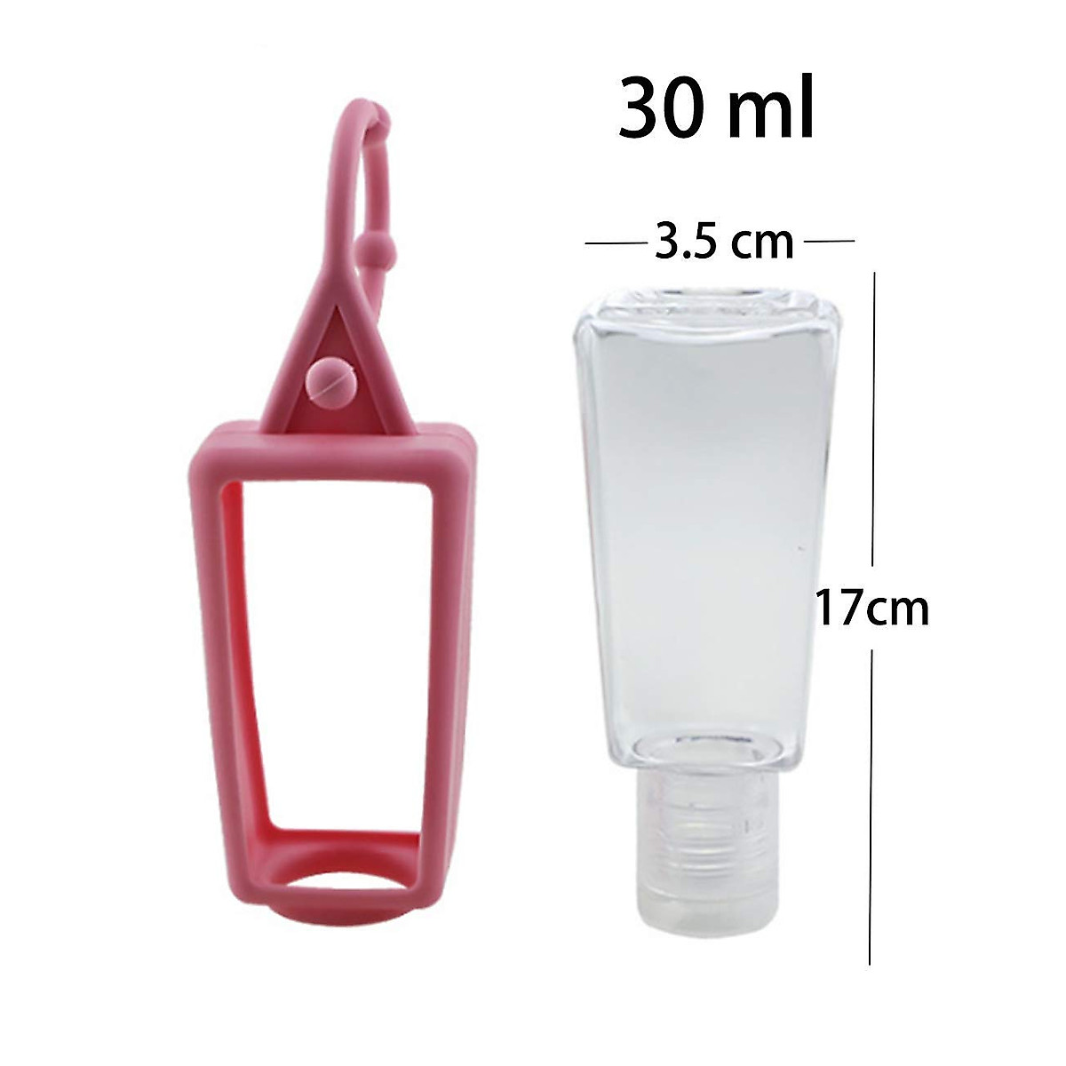 sonviibox 5 Pack Empty Hand Sanitizer Travel Size Holder,Travel Size 1 oz Leakproof Squeeze Bottles for kids and adult party favor (5Pack)