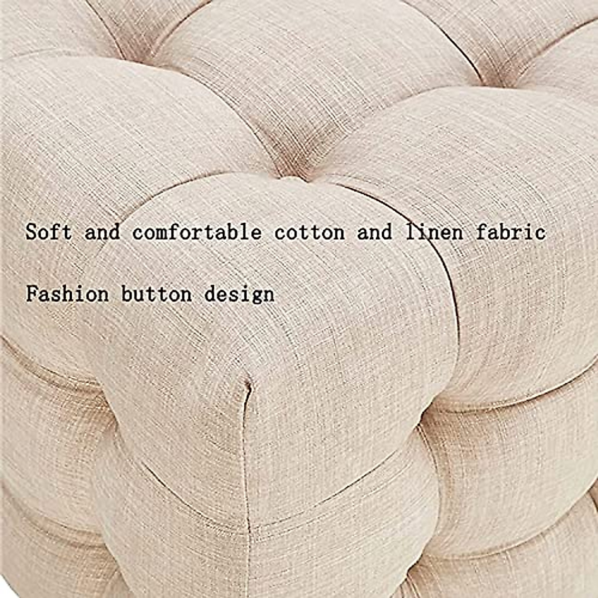 SoOSSN Premium End of Bed Bench,Soft Linen Sofa Bench Seat,Rectangle Footrest Multifunction Accent Bench for Living Room Bedroom (Color : C, Size : 46x16x17inch)