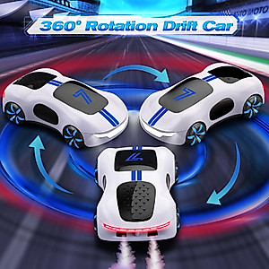 AEROQUEST Gesture Sensing Remote Control Car, Drift RC Stunt Car with Light Spray & Sound, 2.4GHz Hobby RC Cars Toy for Kids, 360° Rotate, Birthday Gifts for Boys Girls 4-12