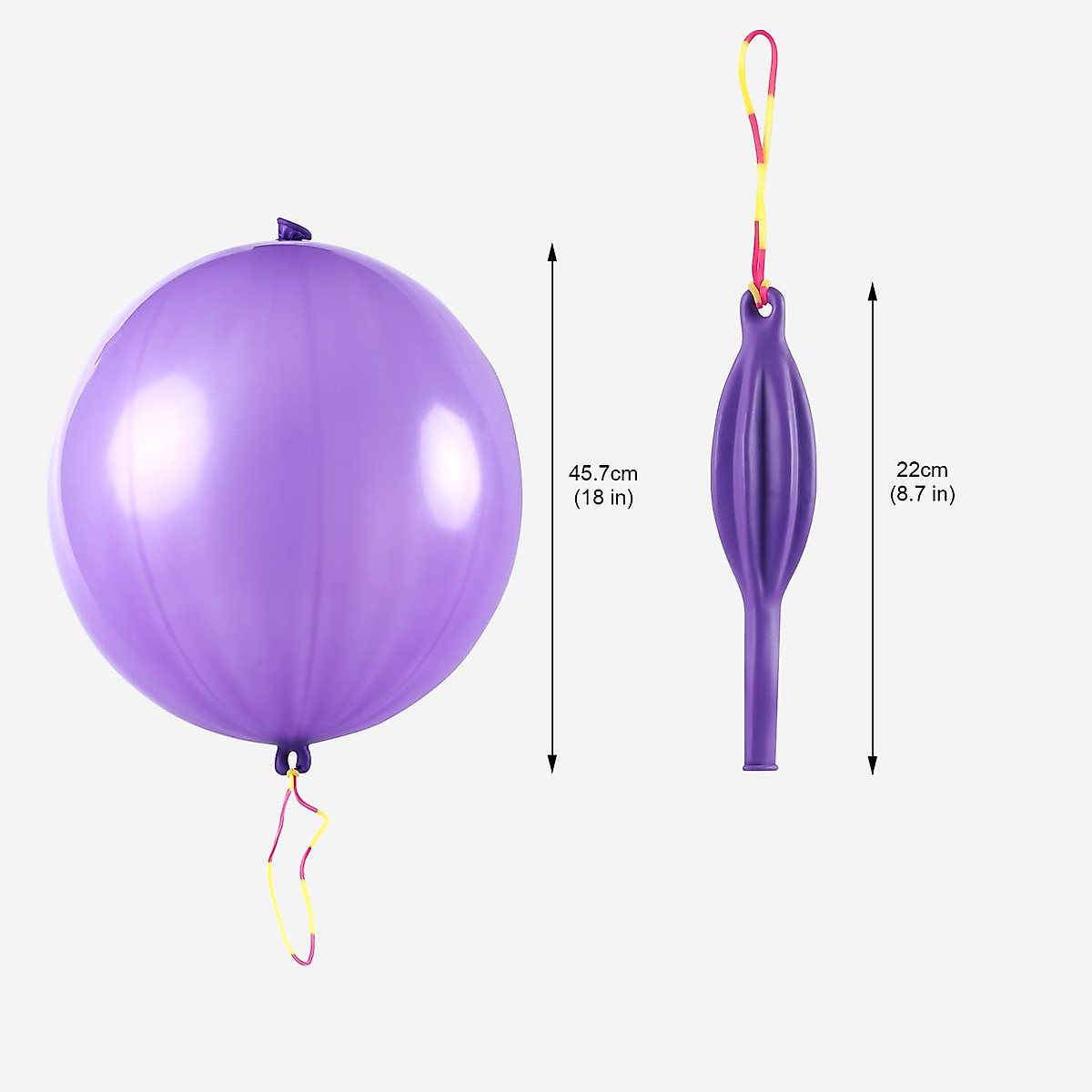 14Pcs Heavy Duty Punch Balloons - Party Favors for Kids, Fun Balloons