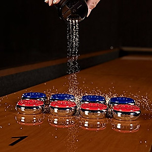 Barrington Billiards 9' Allendale Shuffleboard Table With Scratch-Resistant Playfield and 8 Puck Set