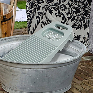 zzhugyin Plastic Washboard for Laundry,Household Hand Washing Board with Soap Holder Portable Hand Washing Clothes Tool Scrubboards Clothes Cleaning Tools for Home School Dormitory (Light Blue)