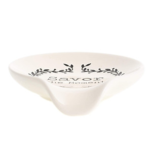 Demdaco Ceramic Spoon Rest, White