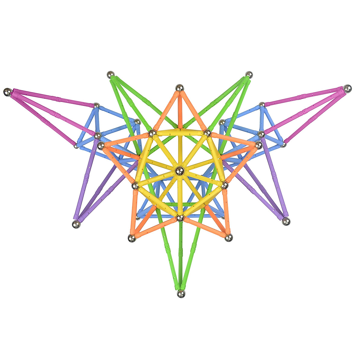 Veatree 308Pcs Magnetic Building Sticks Blocks Toys, Magnet Educational Toys STEM Toys for Kids and Adult, 3D Non-Toxic Building Toy with Storage Bag