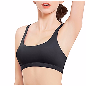 Women Bra,JFLYOU Sale Sports Cross Beauty Back Sports Bra Bodybuilding Bra Yoga Bras Running Underwear(Black,X-Large)