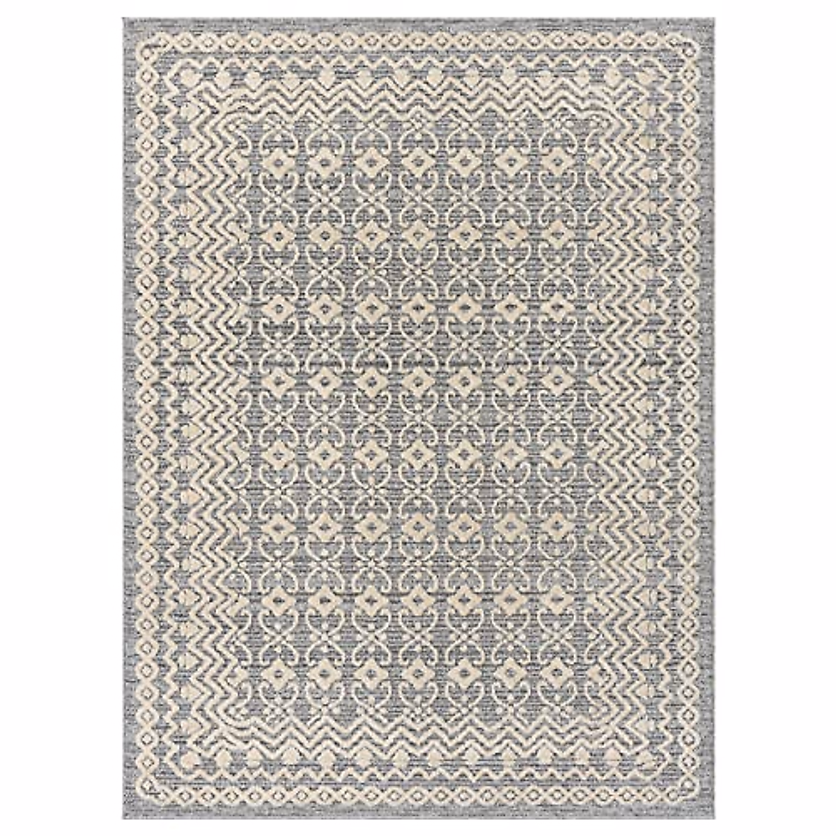 LUXE WEAVERS Moroccan Trellis Gray 8x10 Area Rug