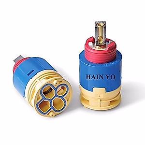 T and T 40mm Ceramic Pressure Balance Cartridge JL02BJ Blue, Red