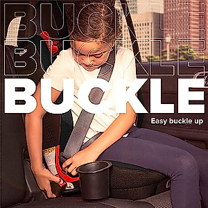 Diono Monterey 5iST FixSafe High Back Booster Car Seat with Expandable Height and Width, Compact Fold to Full Size Booster, Foldable, Portable Booster for Go-Anywhere Travel, Black Jet