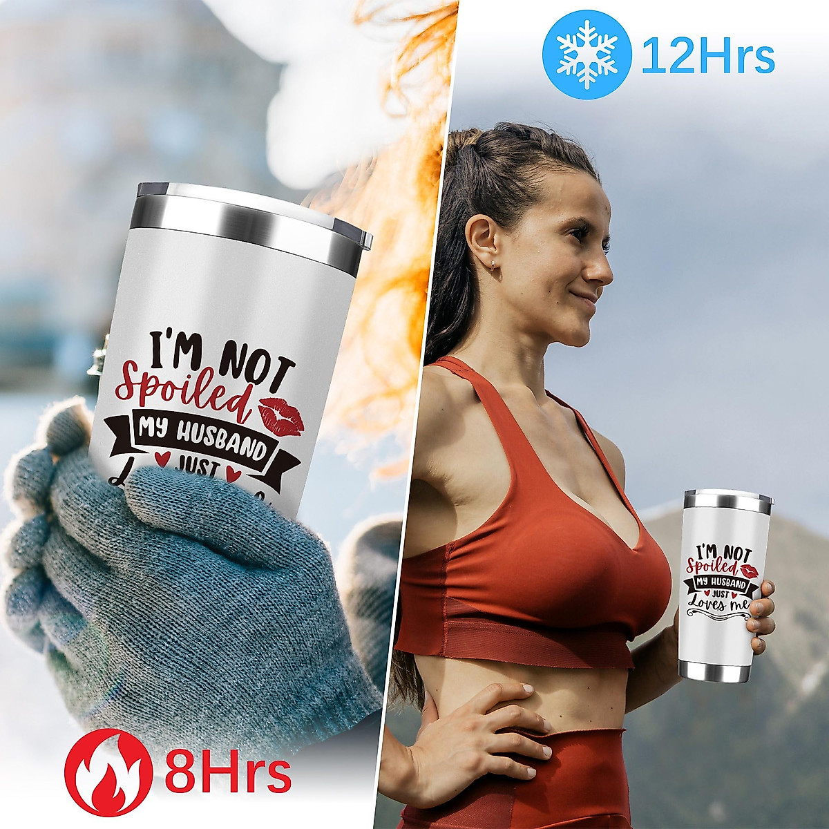 Anvianthor Mothers Day Gifts for Wife - Funny 20 Oz Wifey Tumbler, Cool Birthday Anniversary Wedding and Christmas Gifts for Women, Mothers Day Gift for Wife, Womens Valentines Gift