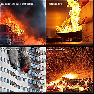 Diilaar Emergency Fire Blankets,Fire Blanket for Kitchenx2,Made of Fiberglass Fire Retardant Blankets for Grill, Fireplace,Car, Camping(40 * 40inch)