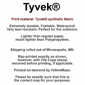 YellowMaps Kilmarnock VA topo map, 1:62500 Scale, 15 X 15 Minute, Historical, 1942, 21.8 x 17.8 in - Tyvek
