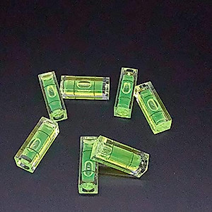 11pcs Mini Level Picture Hanging Spirit Bubble Level, 10x10x29mm Square Level Mark Measuring Tools