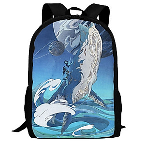 KINDZ Movie 2 The Way Of Water Backpack Movie Merch Casual Backpack Large Capacity Double Straps Daypack Movie Lovers Backpack Gift