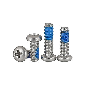 (100pcs) 304 Stainless Steel Round Head Cross Dispensing Anti-dislodging Bolts for Electrical Parts Processing etc. M1.6x4mm