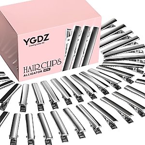 YGDZ Alligator Hair Clips, 150pcs 1.77 Inch Metal Hair Bow Clips Single Prong Silver Alligator Hair Clips for Bows Making Crafts(4.5cm)