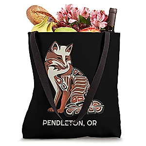Tribal Fox Pendleton Oregon Native American Haida Style Tote Bag