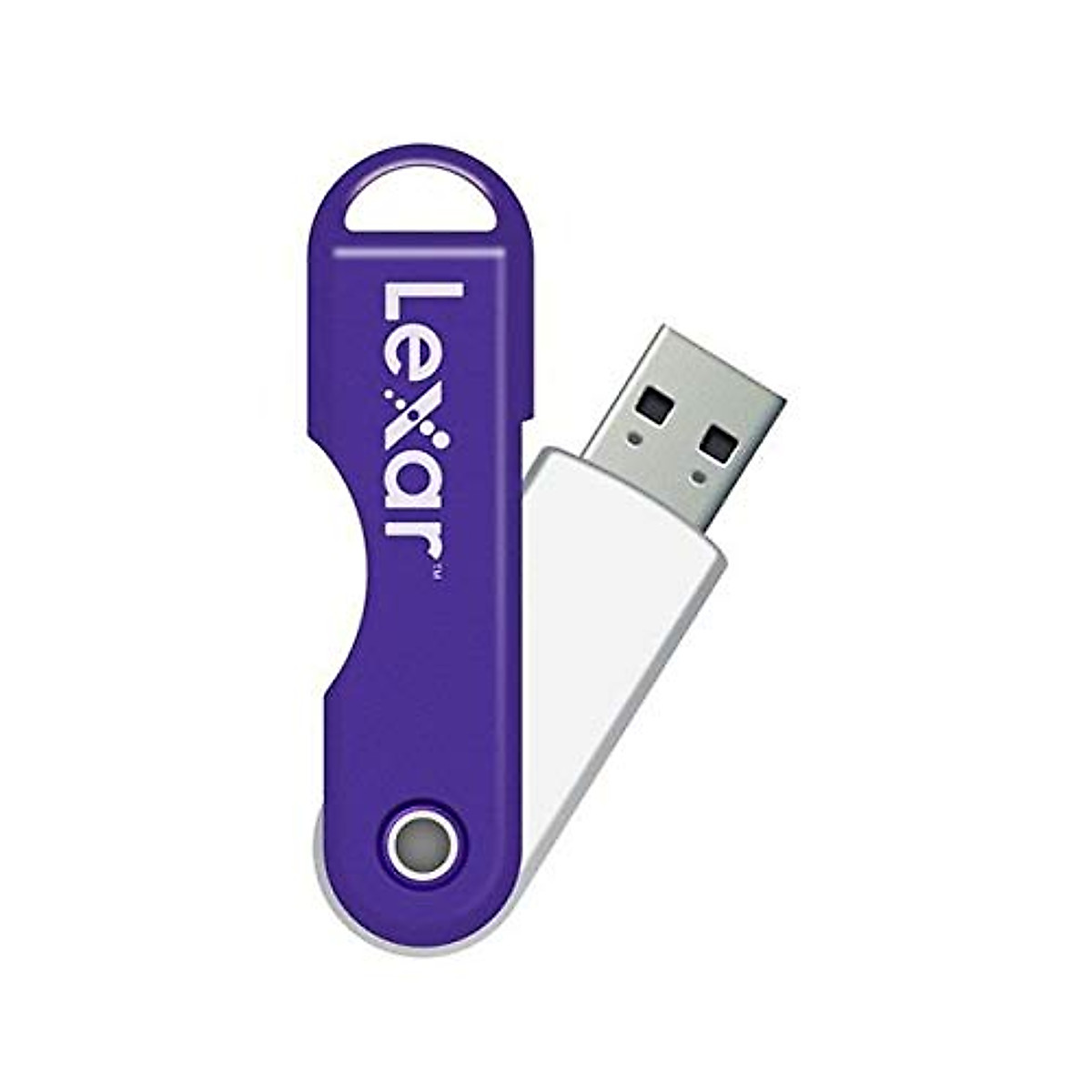 Lexar JumpDrive TwistTurn 16GB USB 2.0 Flash Drive LJDTT16GABNL (Black/Silver)
