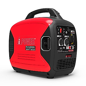 A-iPower Portable Inverter Generator, 2000W Ultra-Quiet RV Ready, EPA Compliant, Small & Ultra Lightweight For Backup Home Use, Tailgating & Camping (SUA2000iV)