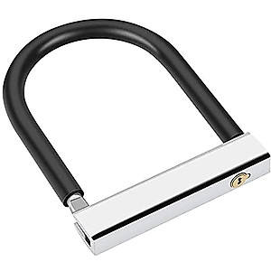 Bicycle Lock U-Shaped Lock Anti-Theft Lock Crescent Lock Core, Anti-Hydraulic Shear, Suitable for Motorcycle/Bike